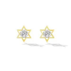 CADAR B Home Star Of David Stud Earrings - One-color