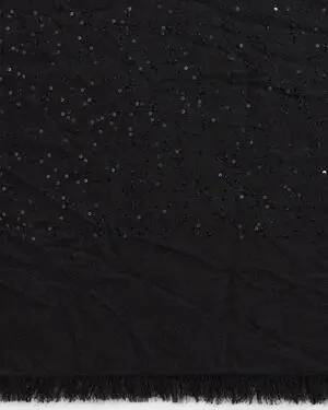 Sofia Cashmere Cashemere Lightweight Scarf W/ Sequins - Blk