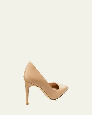 STUART WEITZMAN Power 85 Leather Pumps - Adobe