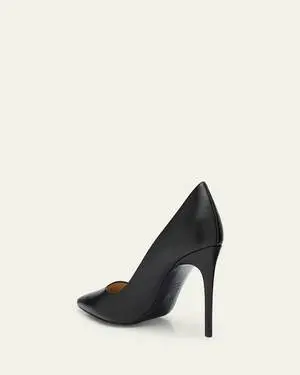 STUART WEITZMAN Power 85 Leather Pumps - Adobe