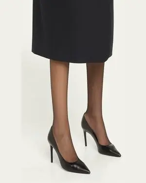 STUART WEITZMAN Power 85 Leather Pumps - Adobe