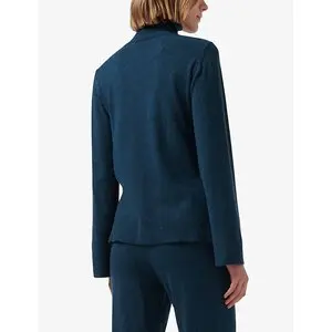 LEEM High-neck Relaxed-fit Woven Jumper