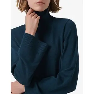 LEEM High-neck Relaxed-fit Woven Jumper