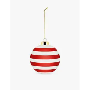 ALESSI Delight 4 Glass Christmas Bauble 9cm - Red