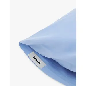 TEKLA Percale Double Cotton Pillow Sham 50cm X 75cm - Island Blue