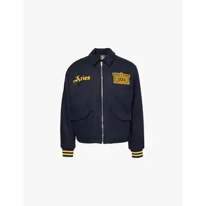 Aries X Arsenal 1886 Flap-Pockets Relaxed-Fit Wool-Blend Jacket