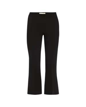 HIGH SPORT Cropped Kick Flare Pants - Black