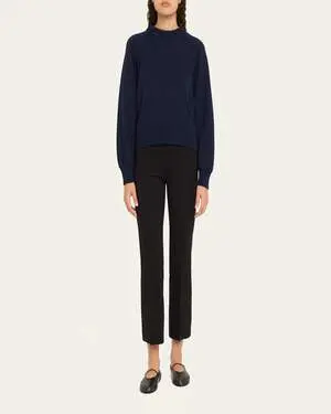 HIGH SPORT Cropped Kick Flare Pants - Black