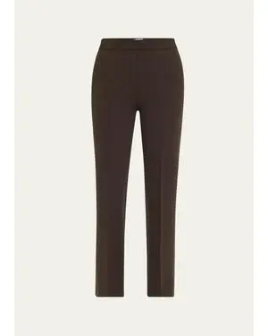 HIGH SPORT HIGH SPORT Cropped Kick Flare Pants Brown