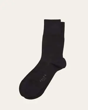 Falke Tiago Cotton-stretch Crew Socks - Black