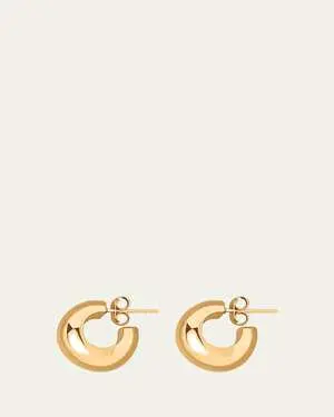 LIÉ STUDIO The Simone Huggie Hoop Earrings Yg
