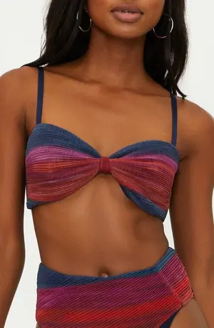 Beach Riot Paula Knot Front Bikini Top - Sorbet Sea