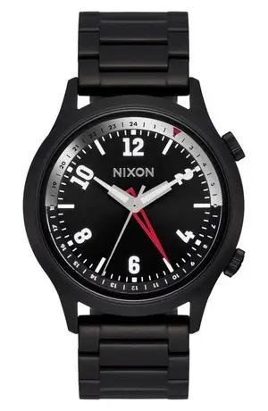 Nixon Drifter 40 Watch - Super Black/black Sunray