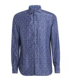 Corneliani Silk Printed Shirt