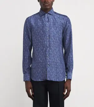 Corneliani Silk Printed Shirt