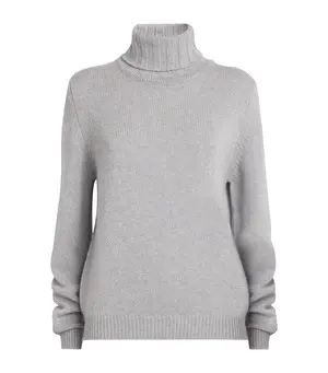 Harrods Cashmere Rollneck Sweater - Grey