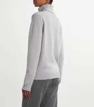 Harrods Cashmere Rollneck Sweater - Grey