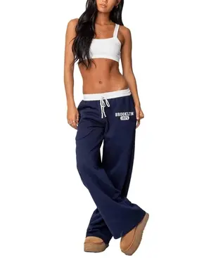 EDIKTED Brookie Sweatpants - Navy