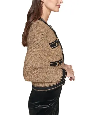Karl Lagerfeld Paris Button-front Cardigan