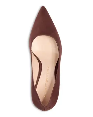 STUART WEITZMAN Power 85 Pumps - Dark Oak Suede