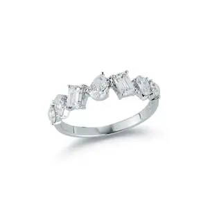 Stephanie Gottlieb Multi Shape Diamond Band Size