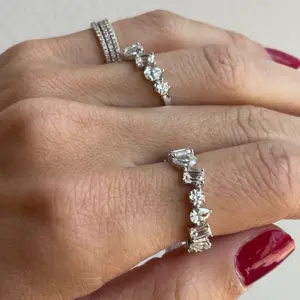 Stephanie Gottlieb Multi Shape Diamond Band Size
