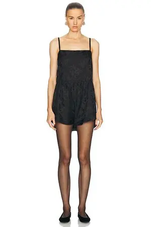 BODE Football Jacquard Teddy Romper