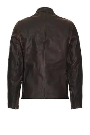 SCHOTT Nyc Cafe Racer Leather Jacket