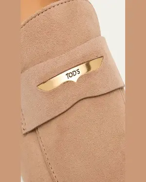 TOD'S Suede Bar Loafers