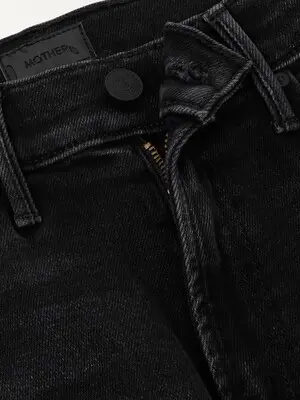 MOTHER The Outsider Flood Bootcut Jeans - Black