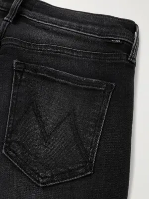 MOTHER The Outsider Flood Bootcut Jeans - Black