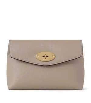 Mulberry Darley Leather Cosmetic Pouch - Neutral