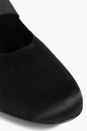 Co Satin Ballet Flats - Black