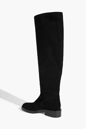 Co Name Suede Over-the-knee Boots
