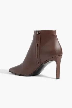 Co Name Leather Ankle Boots - Brown