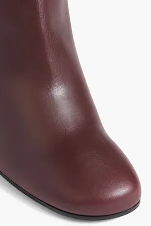 Co Name Knee High Leather Boots - Grape