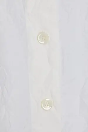 RÓHE Frayed Crinkled Poplin Shirt