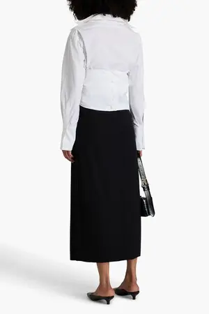 RÓHE Cotton-poplin Wrap Blouse