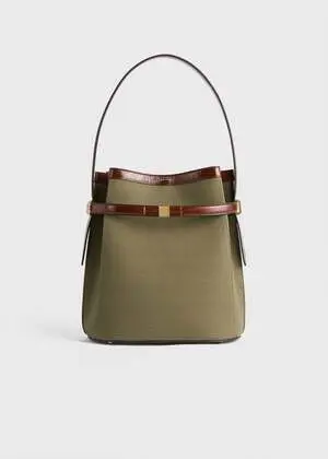 TOTEME Belted Canvas Bucket Bag