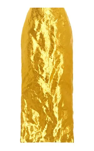 Gold Pencil Skirts