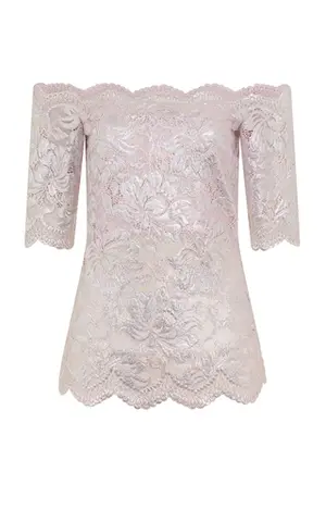 Rabanne Off-The-Shoulder Top Silver