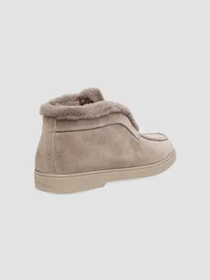Santoni Fortune Suede Booties