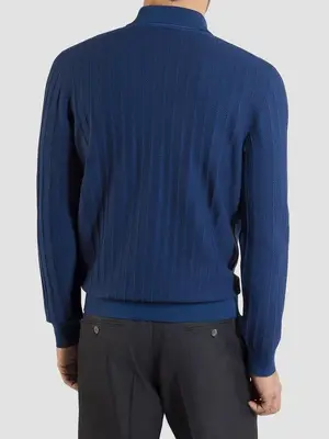 Stefano Ricci Three-button Polo Shirt - Navy