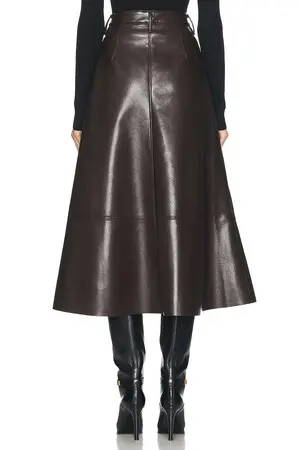 Citizens Of Humanity Cassia Midi Skirt - Chocolate