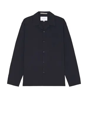 Norse Projects Carsten Solotex Twill Shirt In Navy