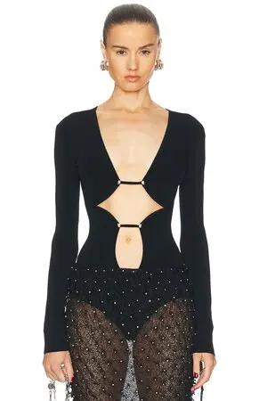 Christopher Esber Bracket Knit Bodysuit