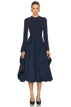 Simkhai Kenlie Long Sleeve Midi Dress - Midnight