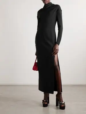 Versace Draped Crepe Gown