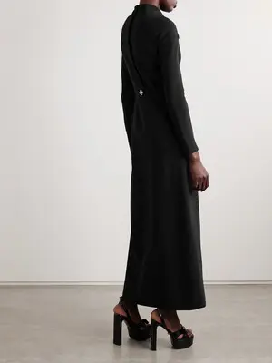 Versace Draped Crepe Gown