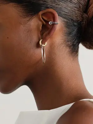 SPINELLI KILCOLLIN Sterling Diamond Ear Cuff - Black